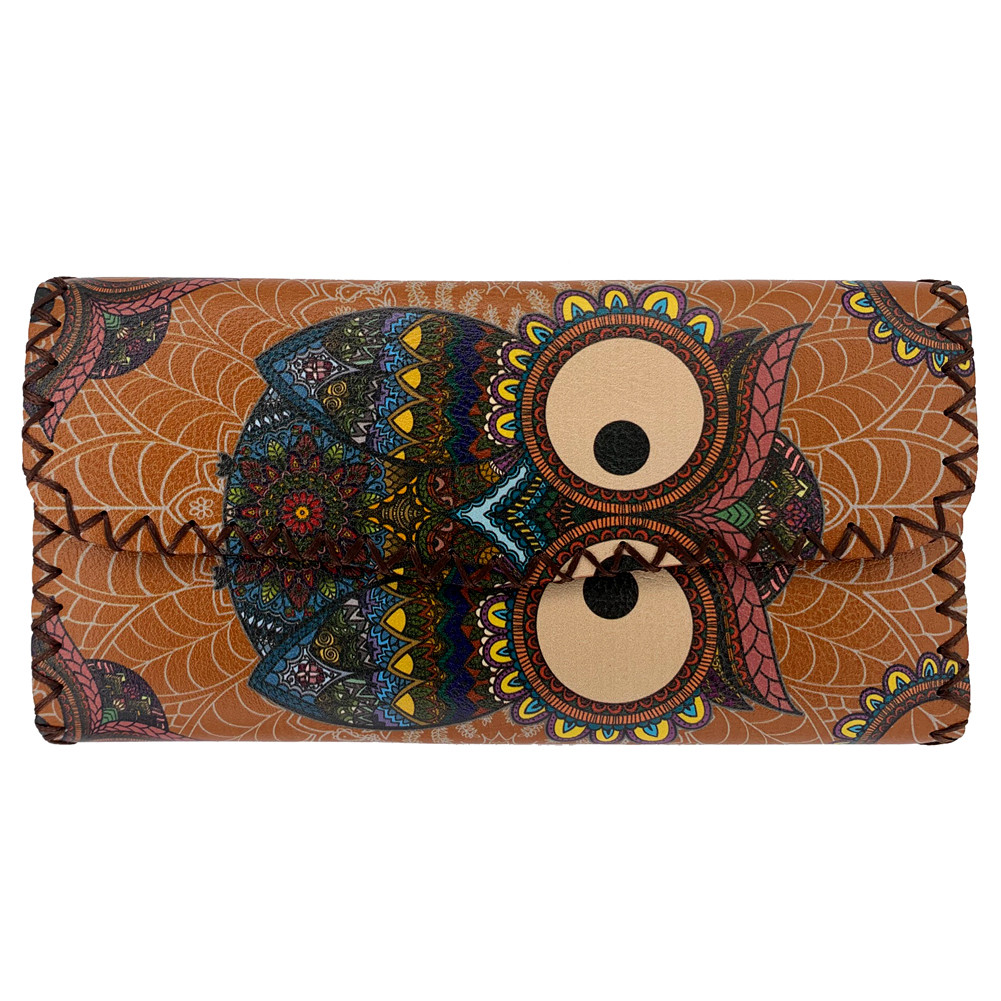 fashion msrp now $ 24 . 00 was colorful owl printed wristlet wallet ...