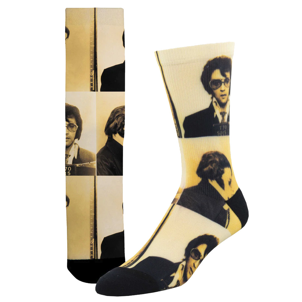 ELVIS PRESLEY LIVE ON STAGE 3D SOCKS | PURPLE LEOPARD BOUTIQUE