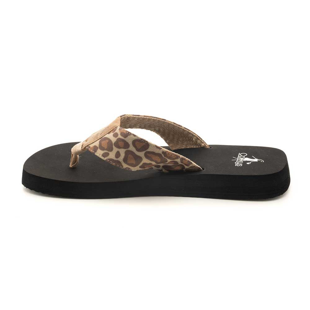 WOMEN'S CORKY'S LEOPARD FLIP FLOP SANDALS | PURPLE LEOPARD BOUTIQUE