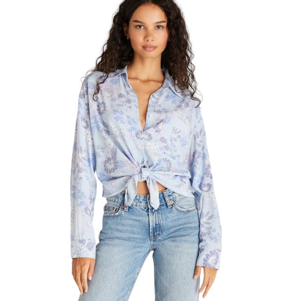 Z SUPPLY RUBY FLORAL LONG SLEEVE TOP | PURPLE LEOPARD BOUTIQUE