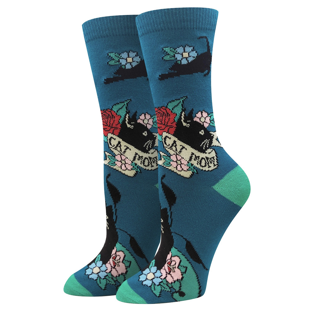 BOOP KITTY CATS WOMEN'S SOCKS | PURPLE LEOPARD BOUTIQUE