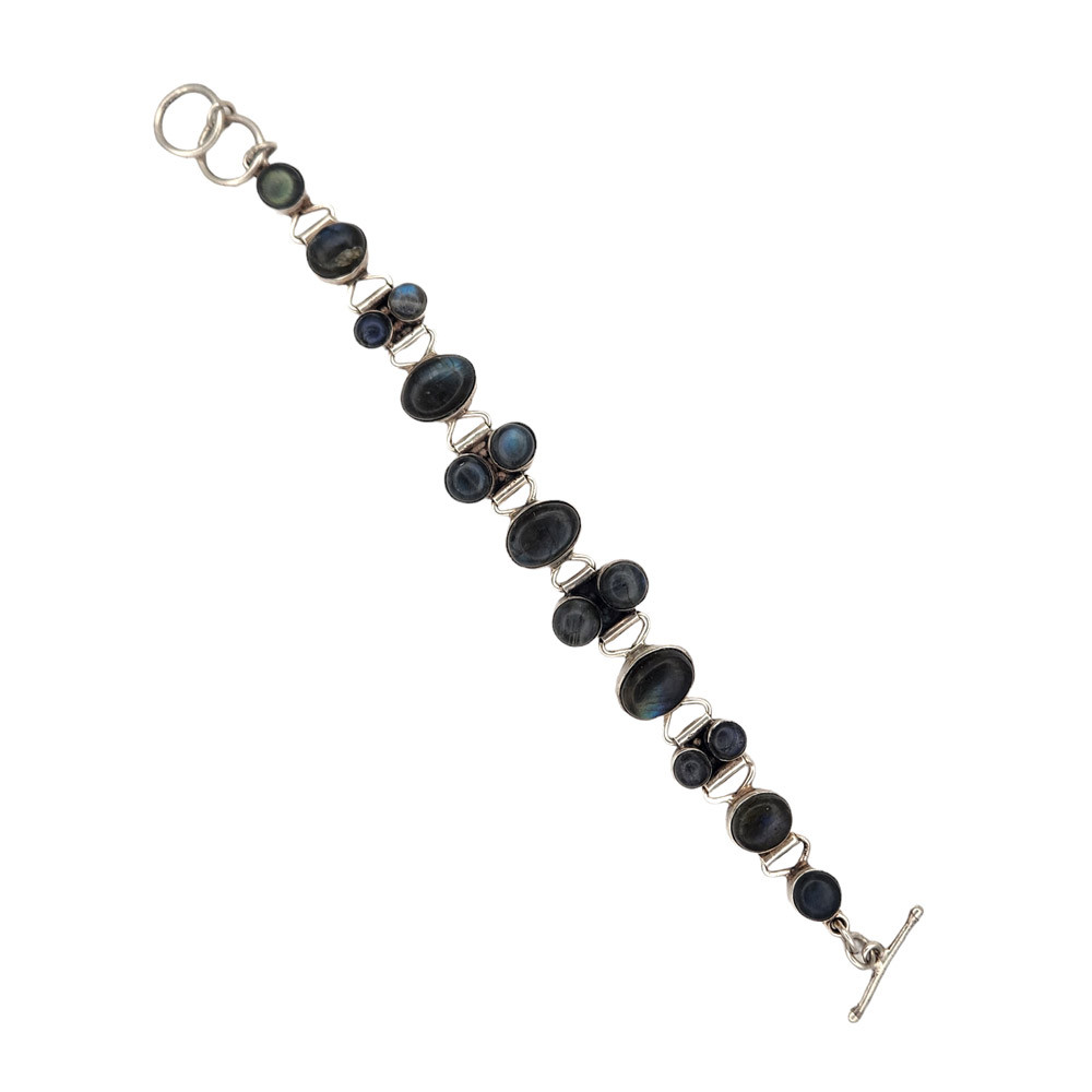 7" Rust Carnelian Sterling Silver Bracelet Gemstone Jewelry Toggle ...