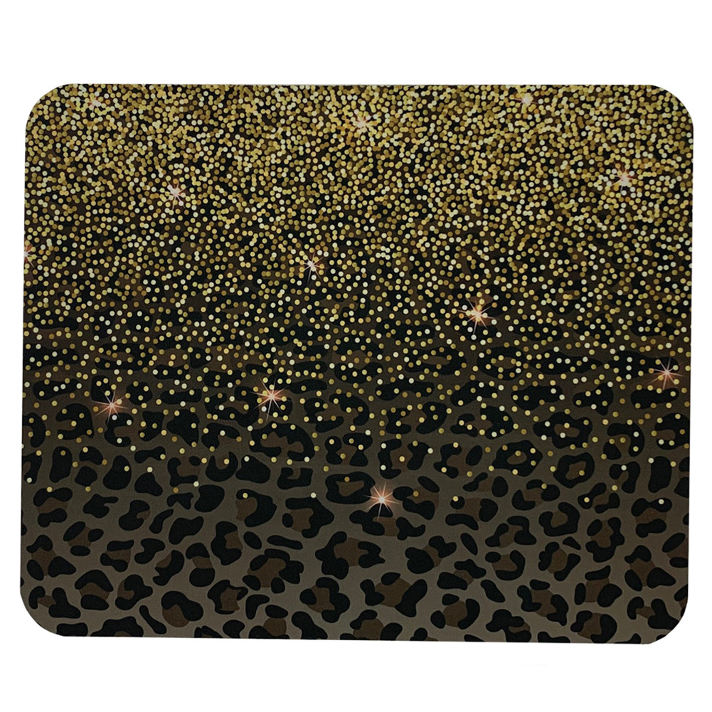 Computer Mouse Pad Desk Accessory Leopard Animal Print - Purple Leopard ...