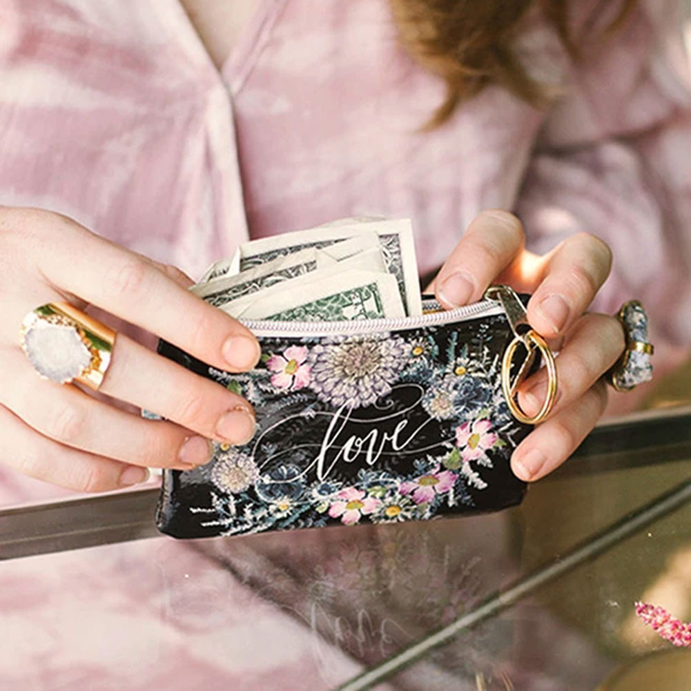 PAPAYA COIN PURSE WALLET SEEDS | PURPLE LEOPARD BOUTIQUE