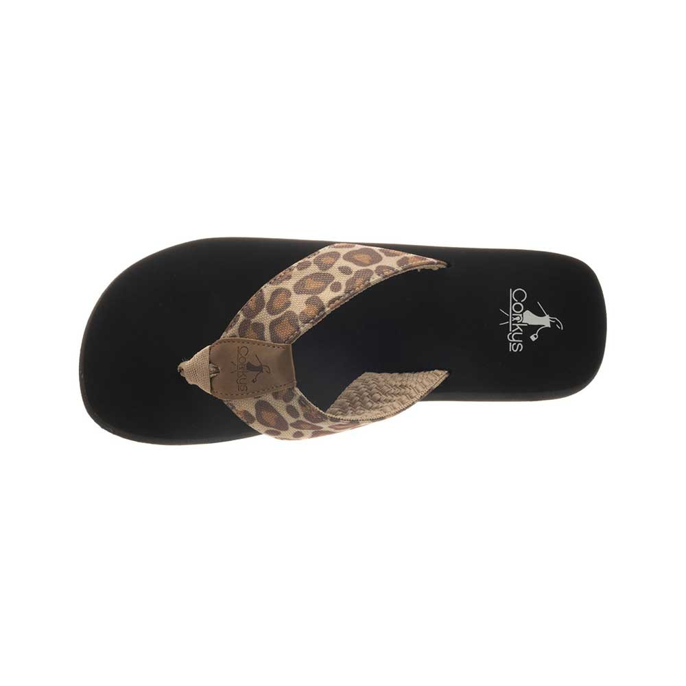 WOMEN'S CORKY'S LEOPARD FLIP FLOP SANDALS | PURPLE LEOPARD BOUTIQUE