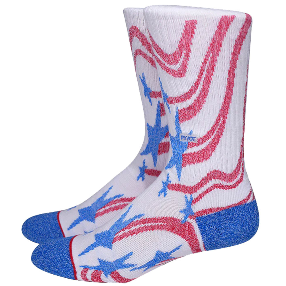 STARS AND STRIPES MEN'S CREW SOCKS | PURPLE LEOPARD BOUTIQUE