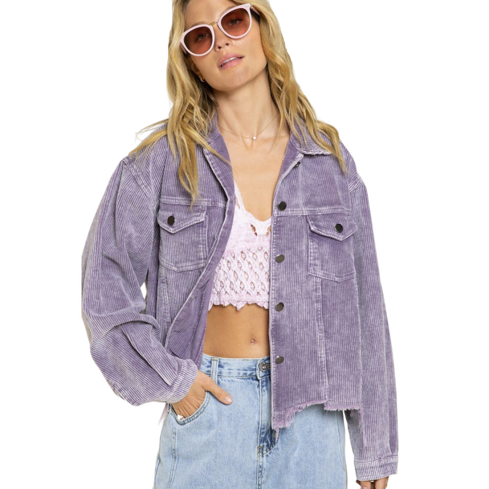 POL CLOTHING CAMO FRINGE JACKET | PURPLE LEOPARD BOUTIQUE