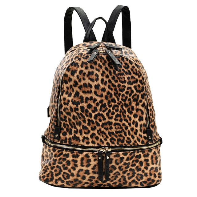 TWO TONE LEOPARD BACKPACK PURSE | PURPLE LEOPARD BOUTIQUE