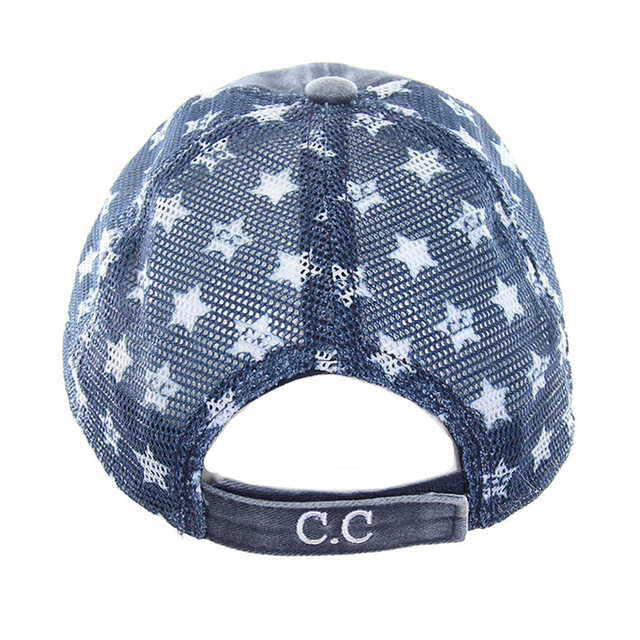 USA Embroidered Stars & Stripes Baseball Hat Cap Adjustable Red White ...