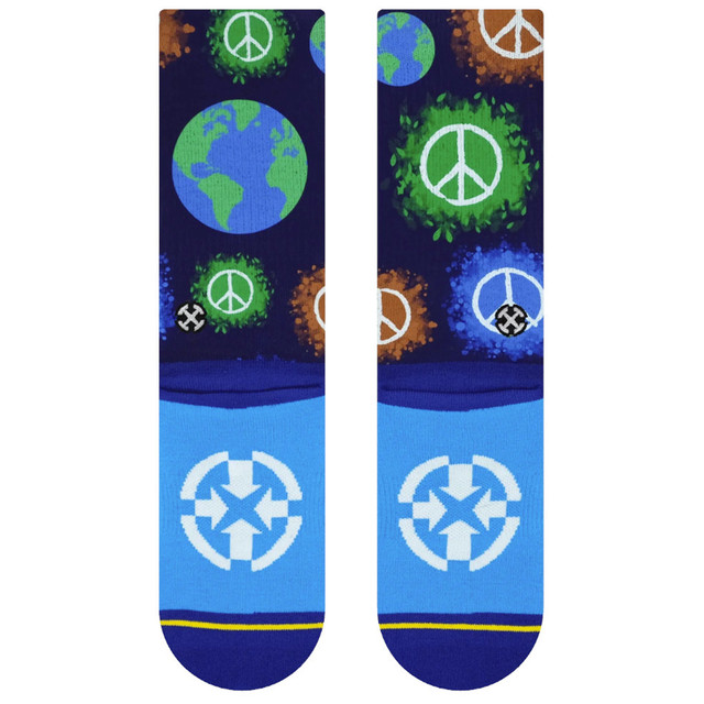 Unisex Men's or Women's Crew Socks Space Junk Planet Earth - Purple ...