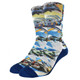 Men's Crew Socks Fighter Jet Airplanes - Purple Leopard Boutique