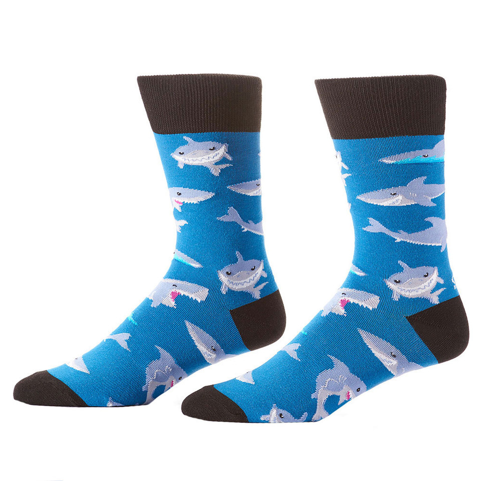 SHARKS BAMBOO MEN'S SOCKS | PURPLE LEOPARD BOUTIQUE