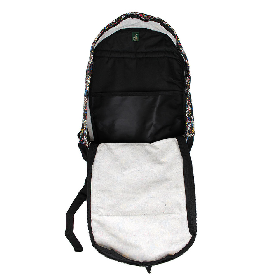 SUGAR SKULL COTTON CANVAS BACKPACK | PURPLE LEOPARD BOUTIQUE