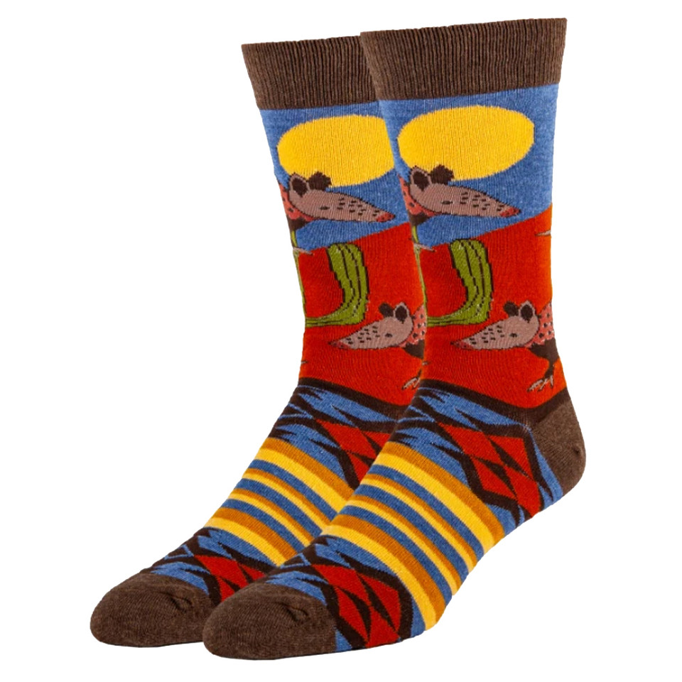 ARMADILLO MEN'S CREW SOCKS | PURPLE LEOPARD BOUTIQUE