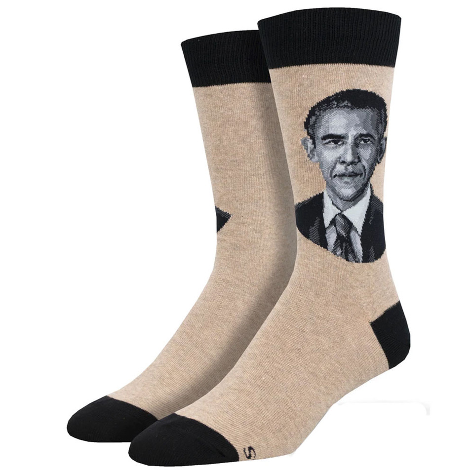 MEN'S SOCKS DOG FOR PRESIDENT | PURPLE LEOPARD BOUTIQUE