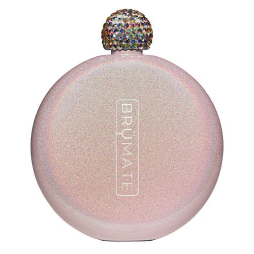 BRUMATE 5OZ GLITTER BLUSH FLASK | PURPLE LEOPARD BOUTIQUE