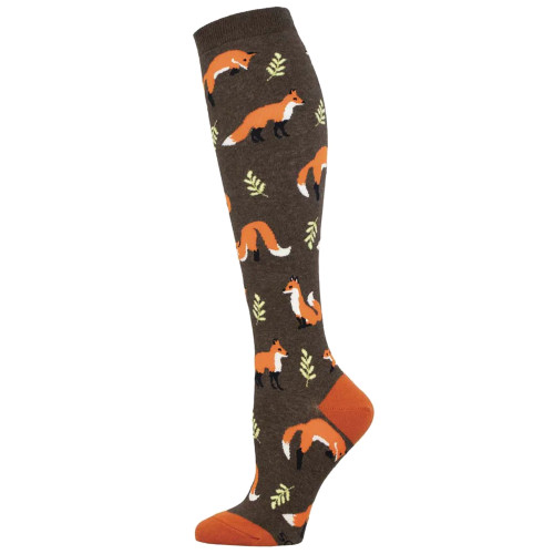 FLEET AS A FOX KNEE HIGH SOCKS | PURPLE LEOPARD BOUTIQUE