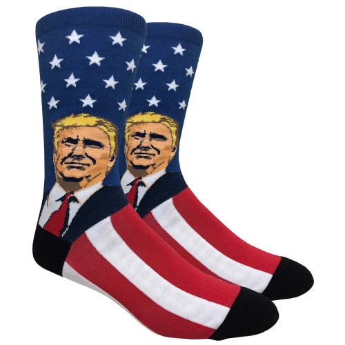 PRESIDENT DONALD TRUMP SOCKS | PURPLE LEOPARD BOUTIQUE