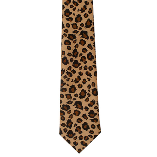 LEOPARD ANIMAL PRINT MEN'S NECK TIE | PURPLE LEOPARD BOUTIQUE