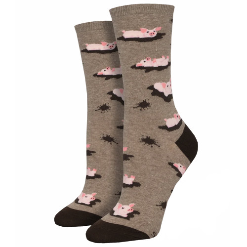 PIG OUT NOVELTY WOMEN'S SOCKS | PURPLE LEOPARD BOUTIQUE