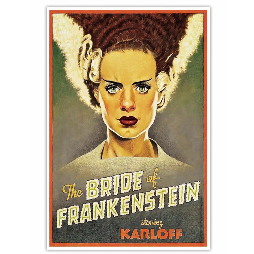 BRIDE OF FRANKENSTEIN MOVIE POSTER | PURPLE LEOPARD BOUTIQUE