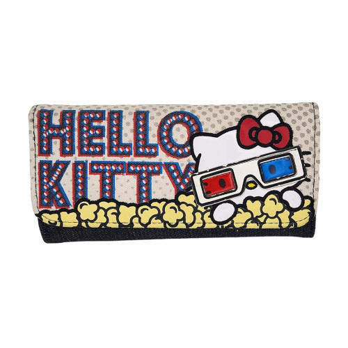 LOUNGEFLY HELLO KITTY TRI-FOLD WALLET | PURPLE LEOPARD BOUTIQUE