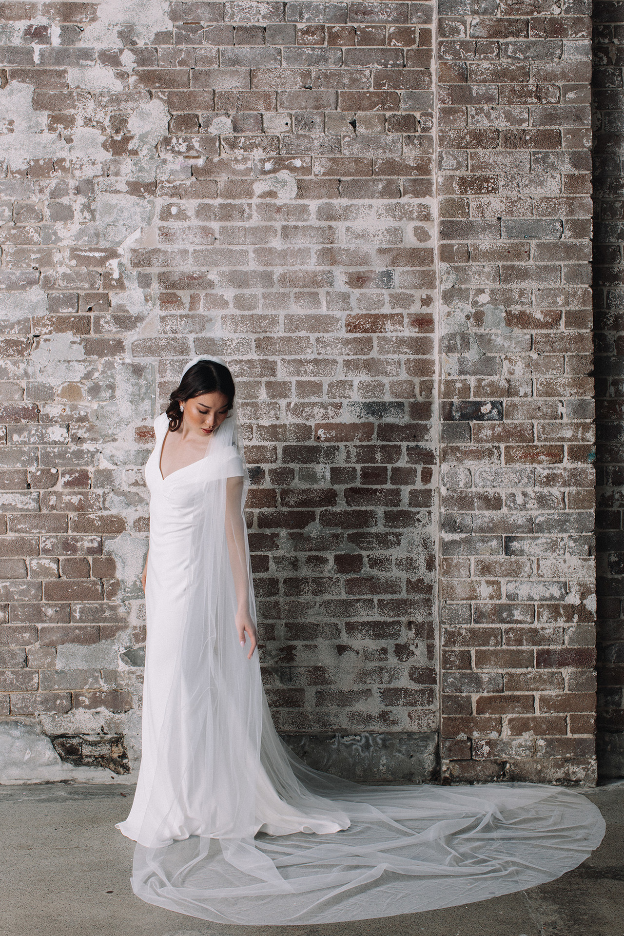 Kristine Single Layer Tulle Wedding Veil