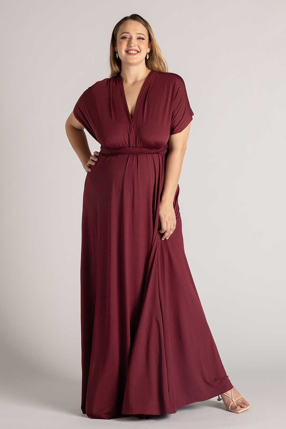 Classic Multiway Infinity Dress in Dark Burgundy For Sale - Bridesmaids ...