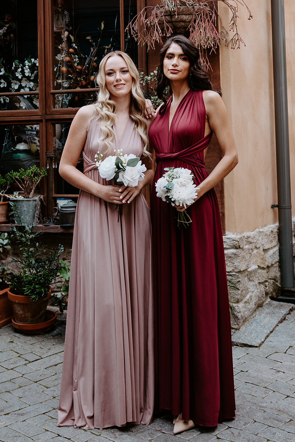 Classic Multiway Infinity Dress in Dark Burgundy For Sale - Bridesmaids ...