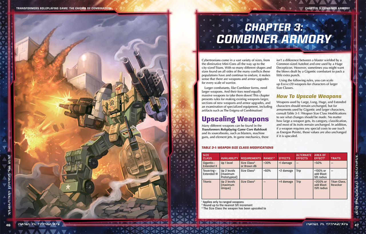 Transformers Roleplaying Game The Enimga of Combination Sourcebook
