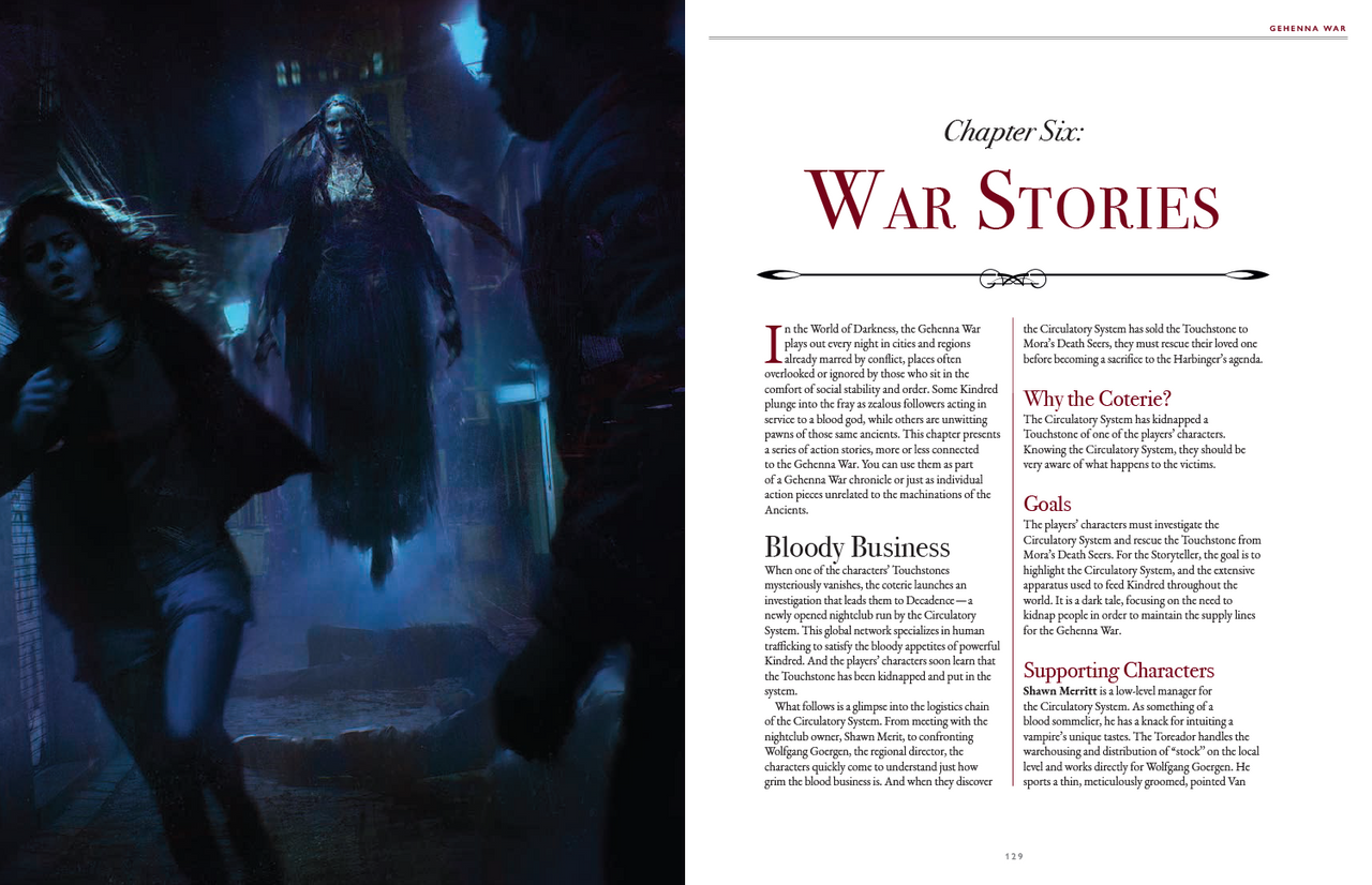 Vampire: The Masquerade 5th Edition Roleplaying Game Gehenna War Sourcebook