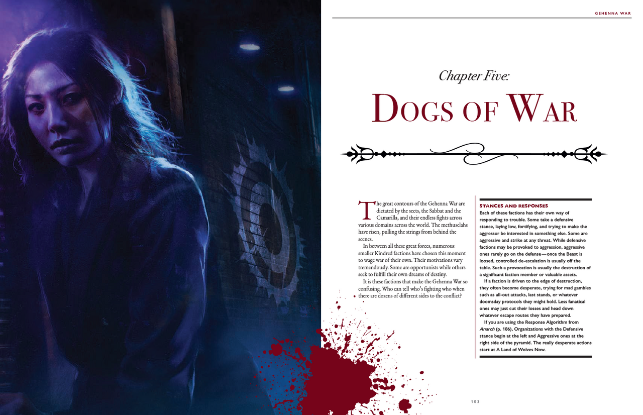 Vampire: The Masquerade 5th Edition Roleplaying Game Gehenna War Sourcebook