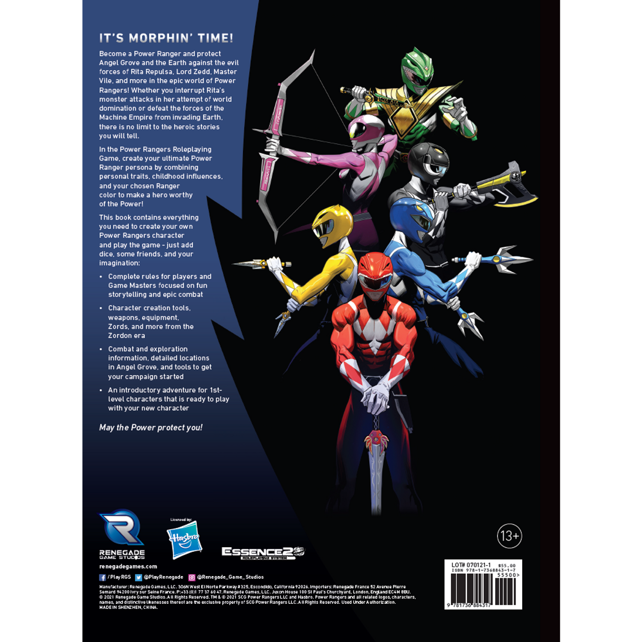 Power Rangers Roleplaying Game Core Rulebook