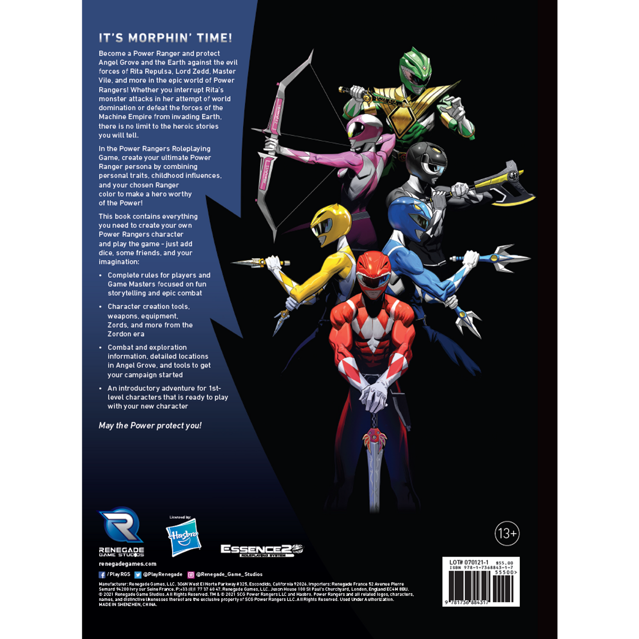 Power Rangers Roleplaying Game Core Rulebook