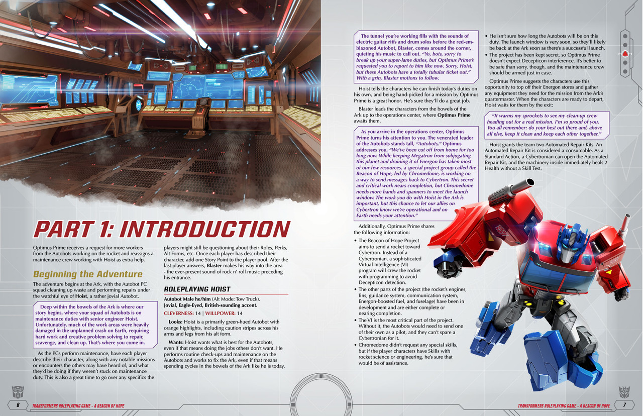 Transformers Roleplaying Game A Beacon of Hope Adventure & GM Screen