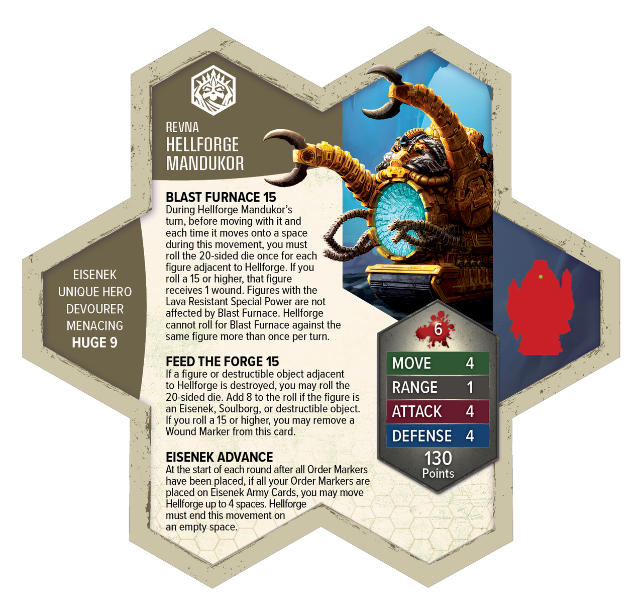 Heroscape: Rising Tide – Hellforge Mandukor Army Expansion Premium Painted Edition