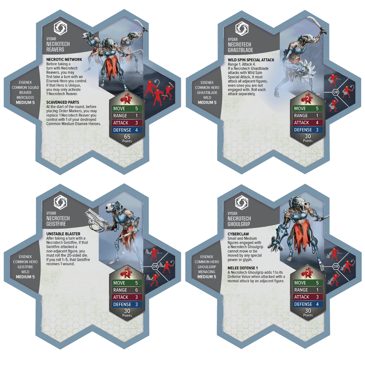 Heroscape: Upgraded Necrotech Reavers Army Expansion