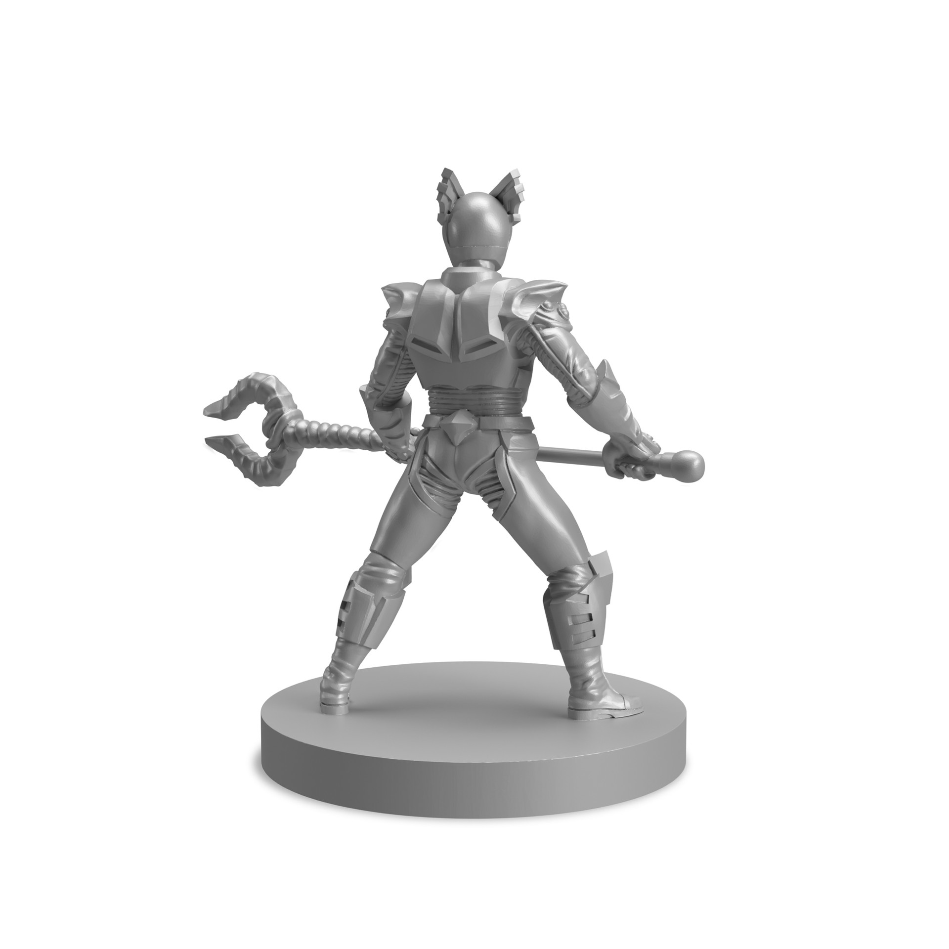 STL Power Rangers Psycho Ranger Black Mini - Renegade Game Studios