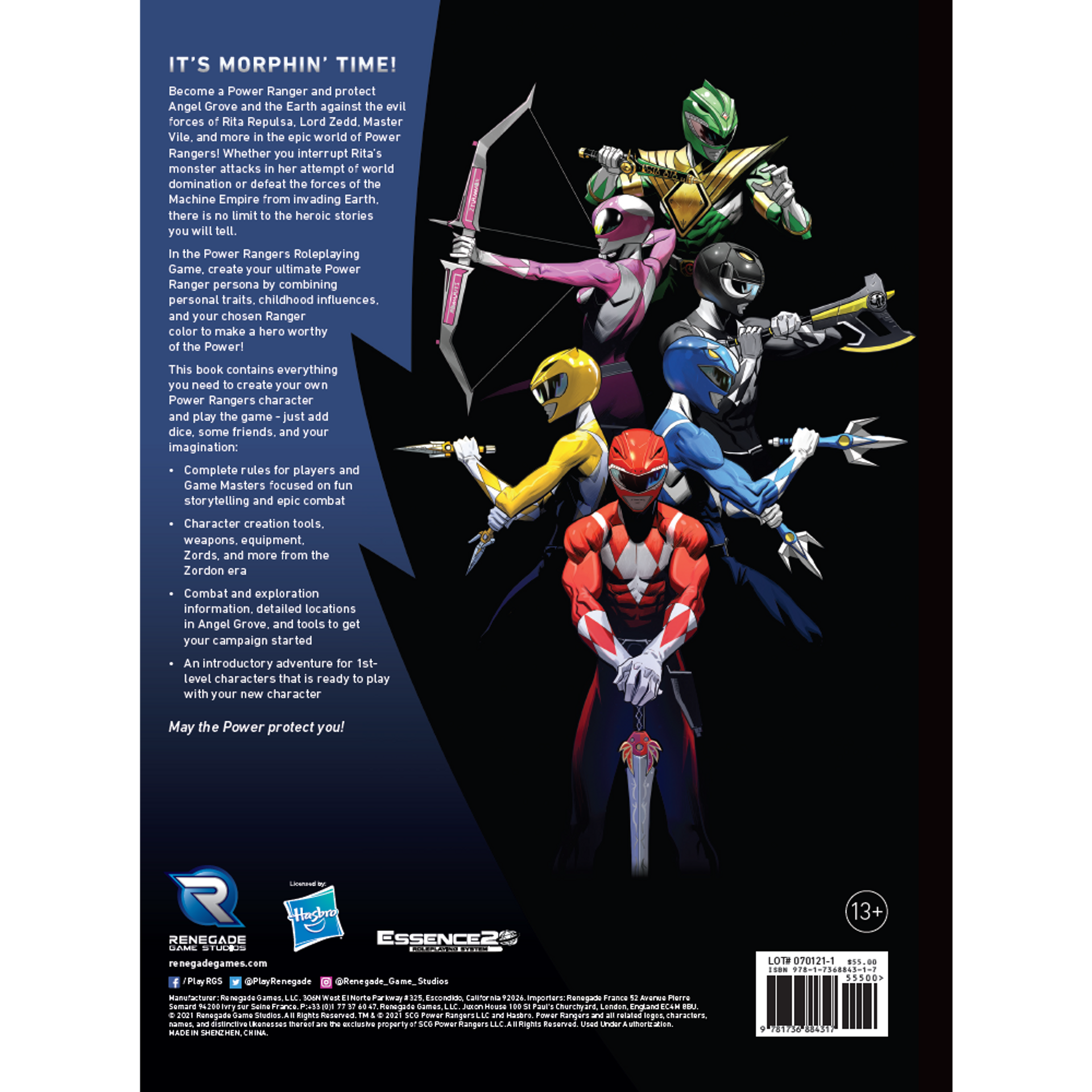 Power Rangers Roleplaying Game Core Rulebook