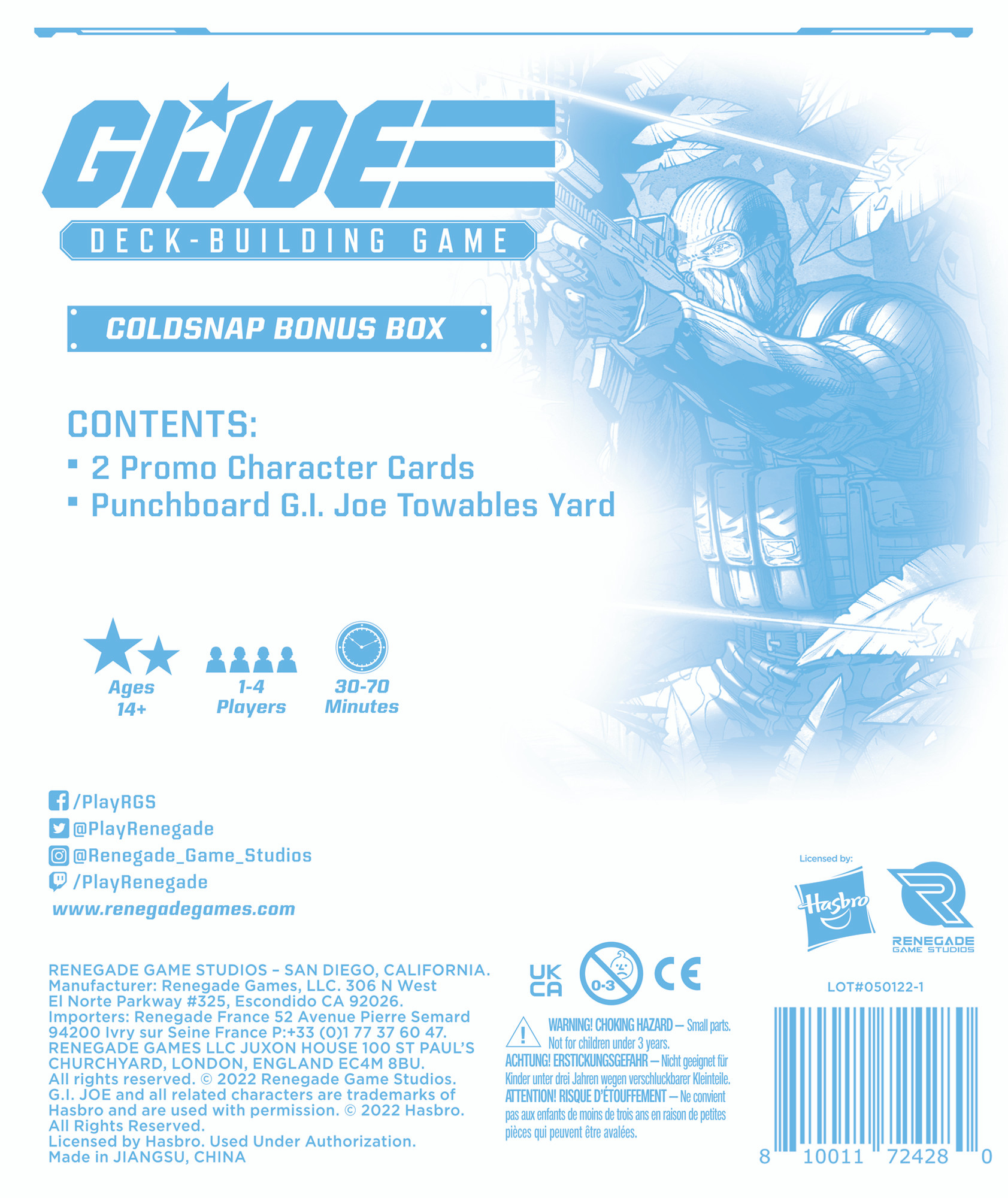 G.I. JOE Deck-Building Game Coldsnap Expansion Bonus Box #3