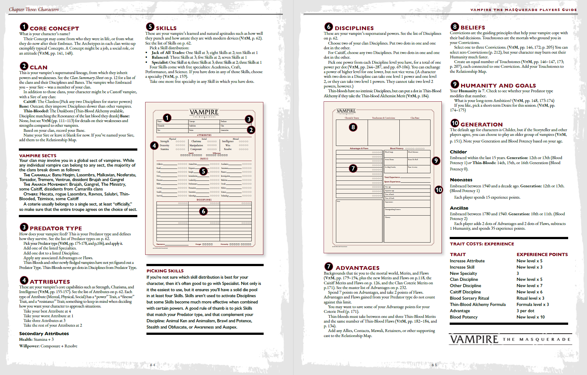 Vampire: The Masquerade 5th Edition Roleplaying Game Players Guide