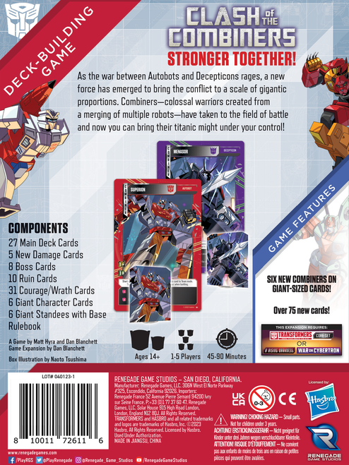 Transformers Deck-Building Game Clash of the Combiners