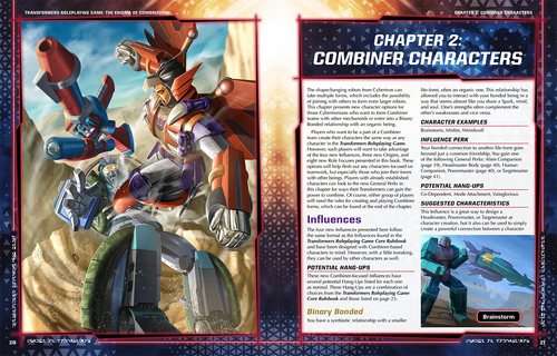 Transformers Roleplaying Game The Enimga of Combination Sourcebook