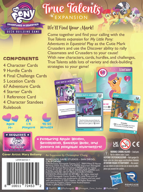 My Little Pony: Adventures in Equestria Deck-Building Game True Talents ...