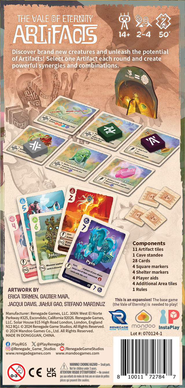 The Vale of Eternity Artifacts Expansion