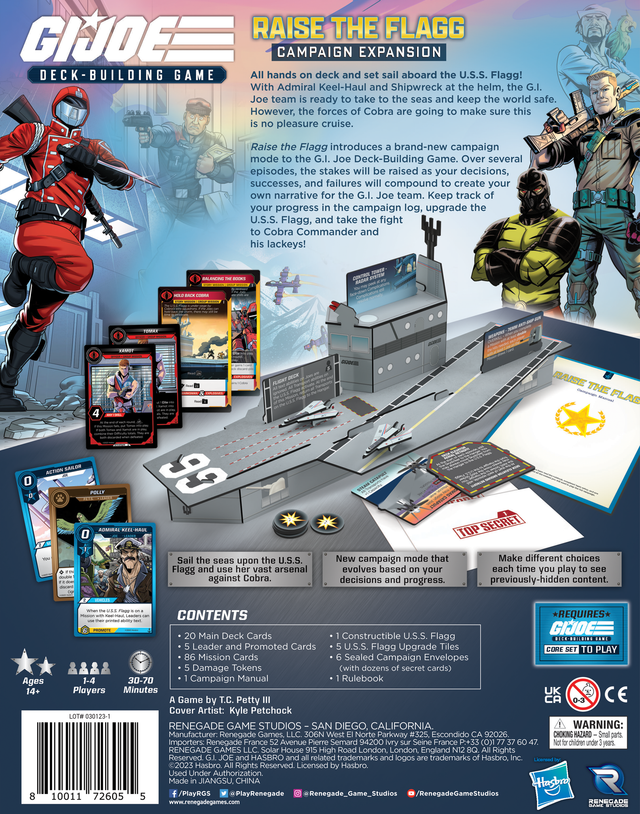 G.I. JOE Deck-Building Game Raise the Flagg Campaign Expansion