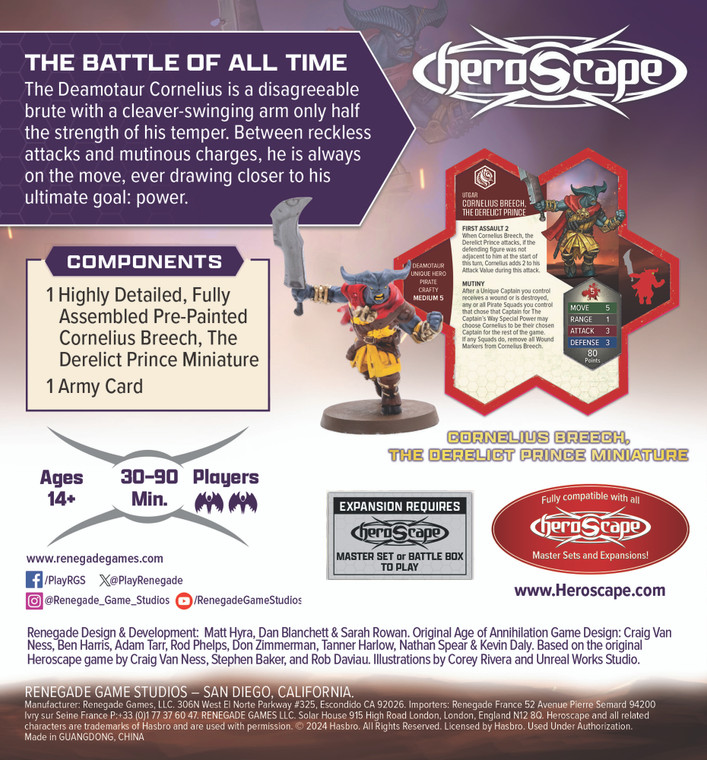 Heroscape: Cornelius Breech Promo