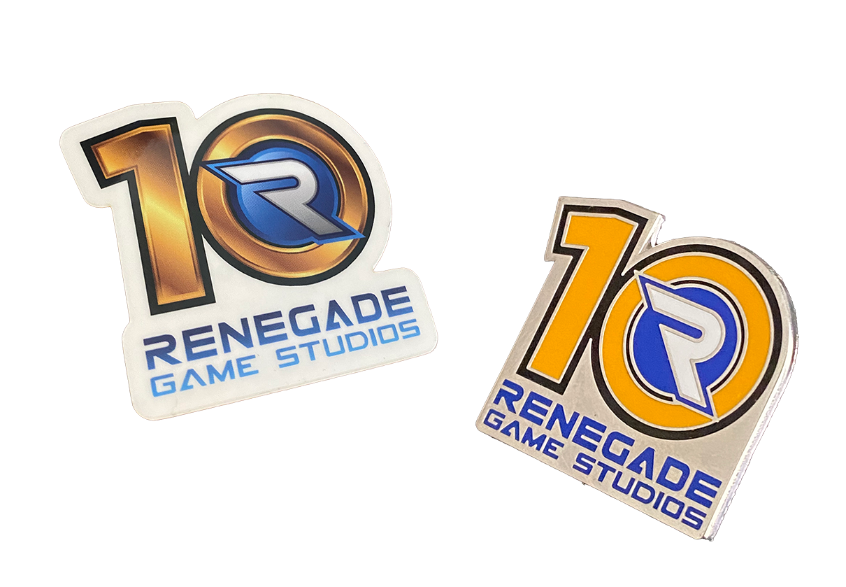 FREE Renegade 10th Anniversary Pins & Stickers! - Renegade Game Studios