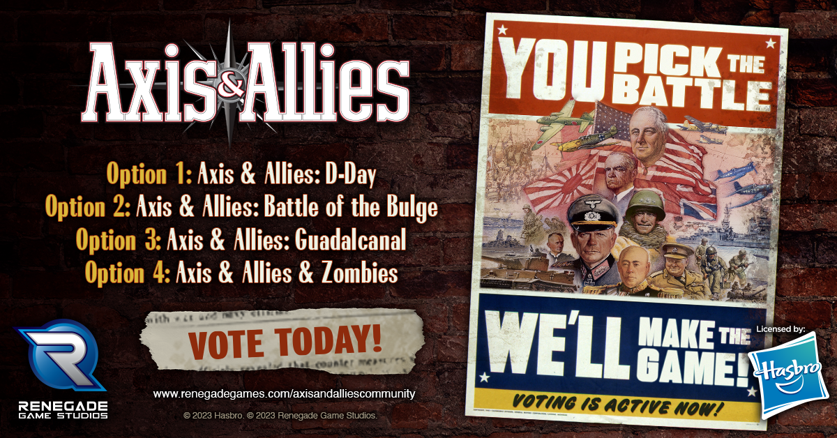 New Pick the Battle Vote! - Renegade Game Studios