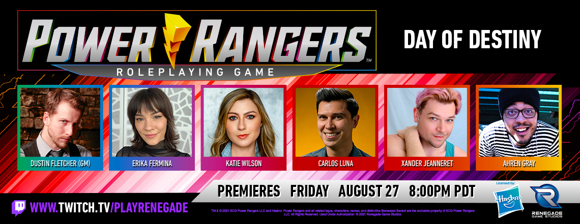 Announcing Day of Destiny - A Power Rangers Roleplaying Game Actual ...